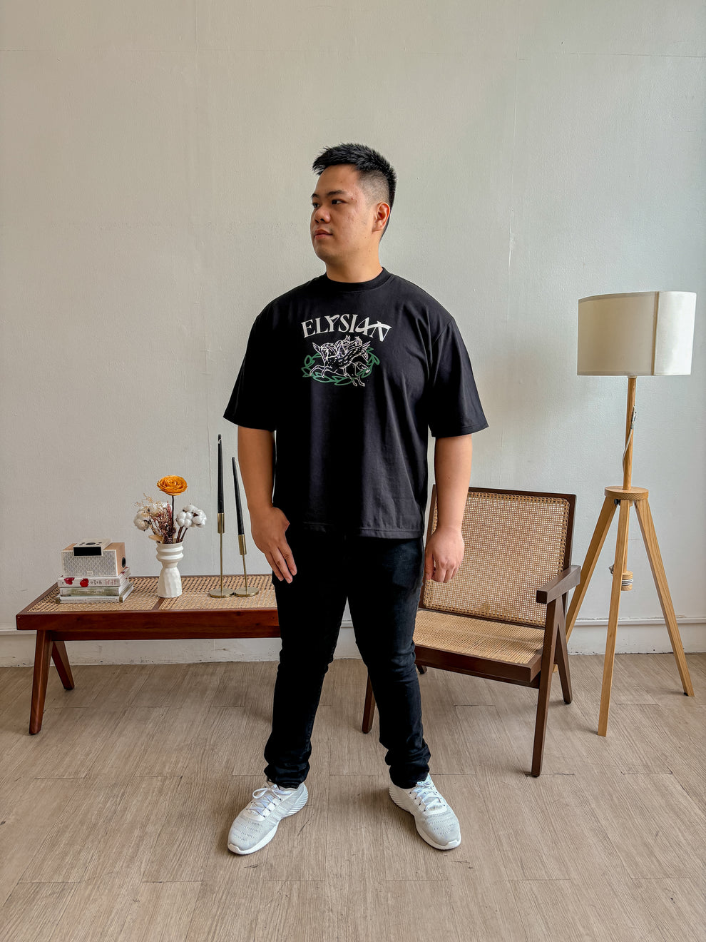 CONQUEROR TEE - BLACK – Elysian Clothing PH